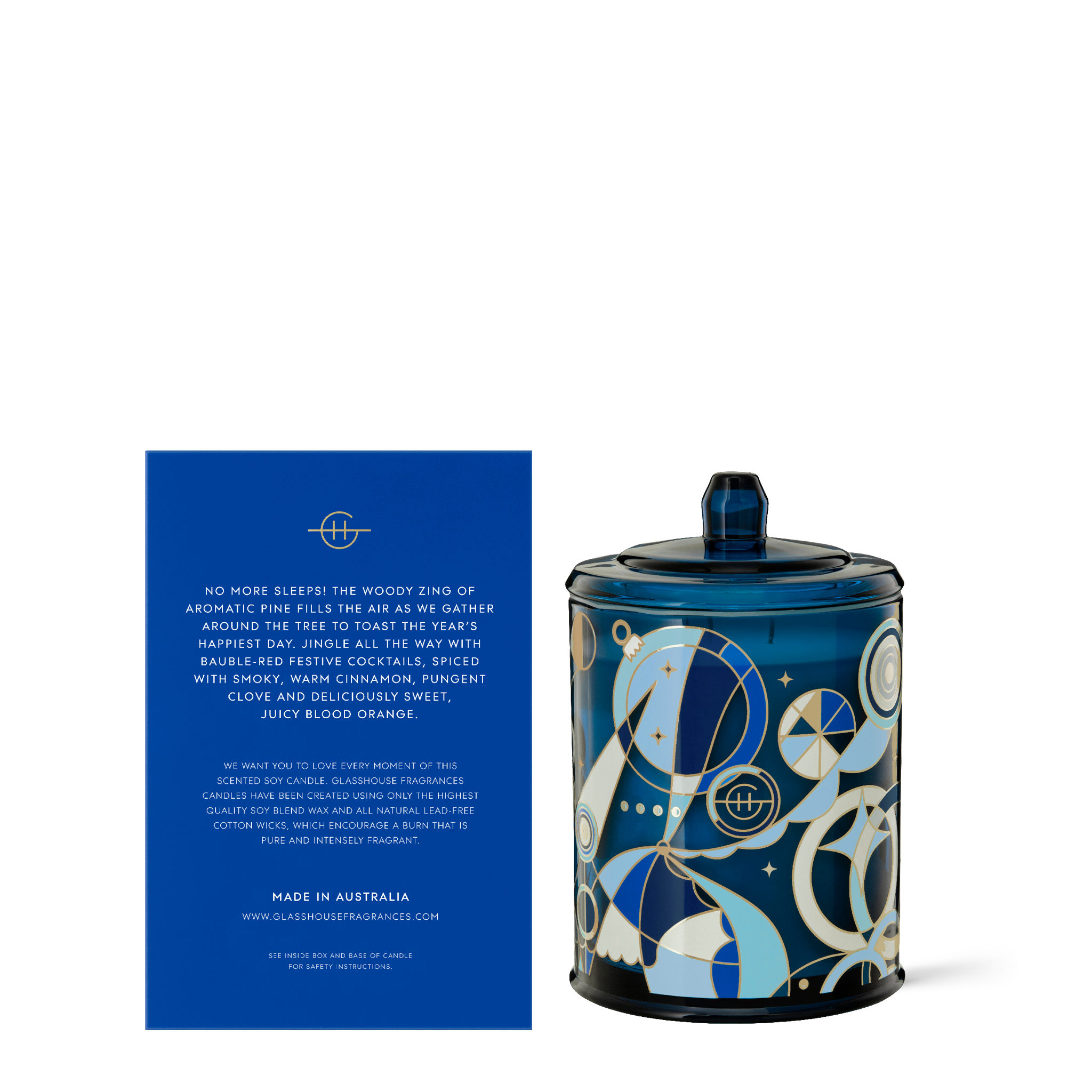 Christmas Morning 380g Soy Candle Glasshouse Fragrances Glasshouse Fragrances Australia