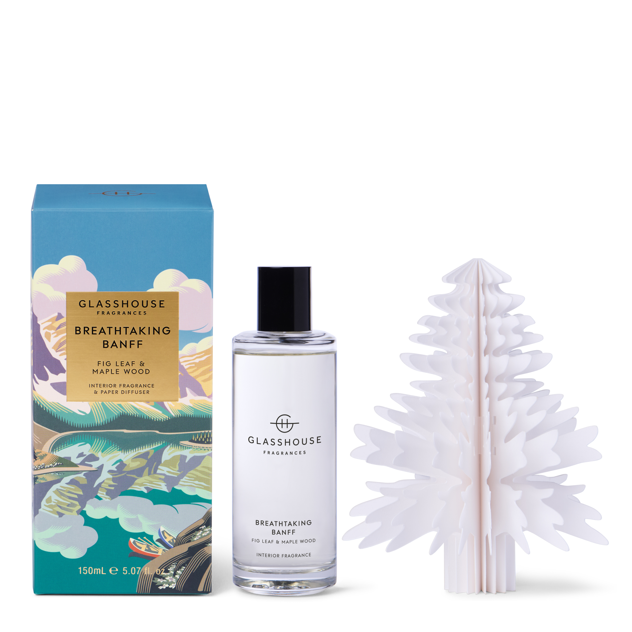 Breathtaking Banff - 150mL Interior Fragrance & Paper Diffuser | Glasshouse Fragrances ...