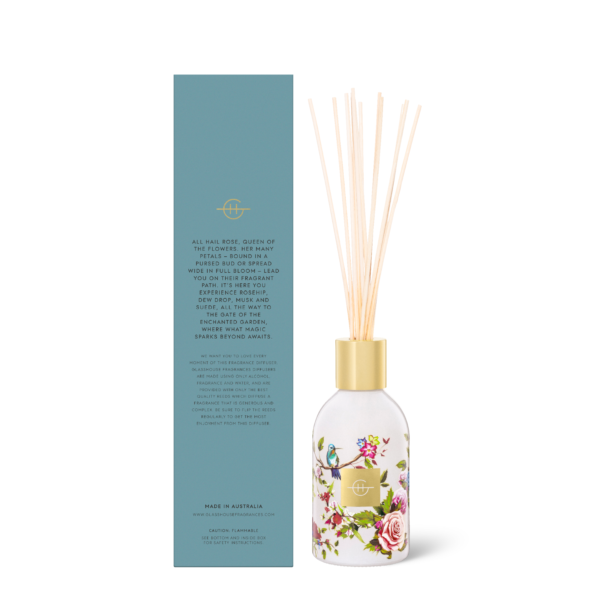Enchanted Garden - 250mL Fragrance Diffuser | Glasshouse Fragrances ...