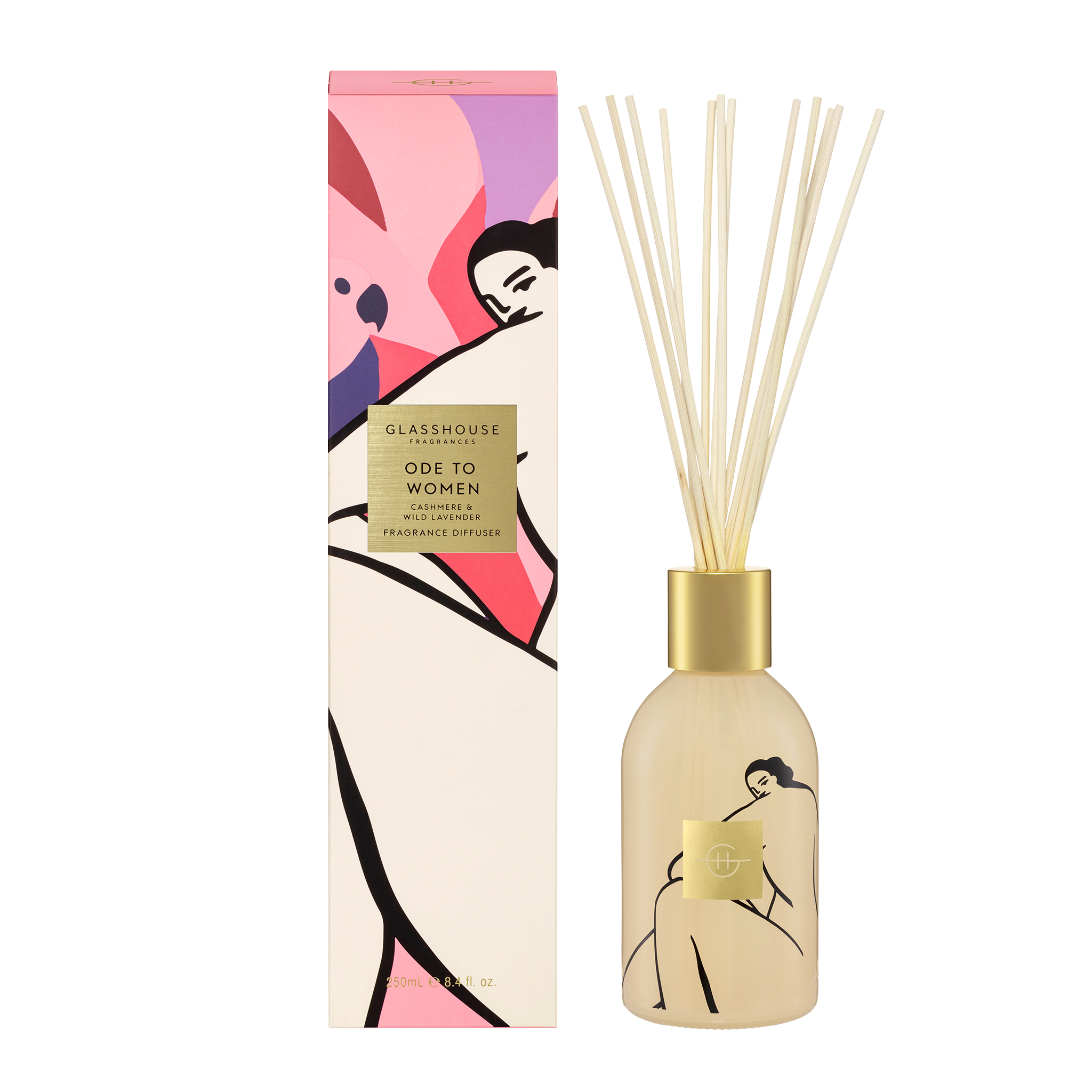 Ode To Women - 250mL Fragrance Diffuser | Glasshouse Fragrances ...